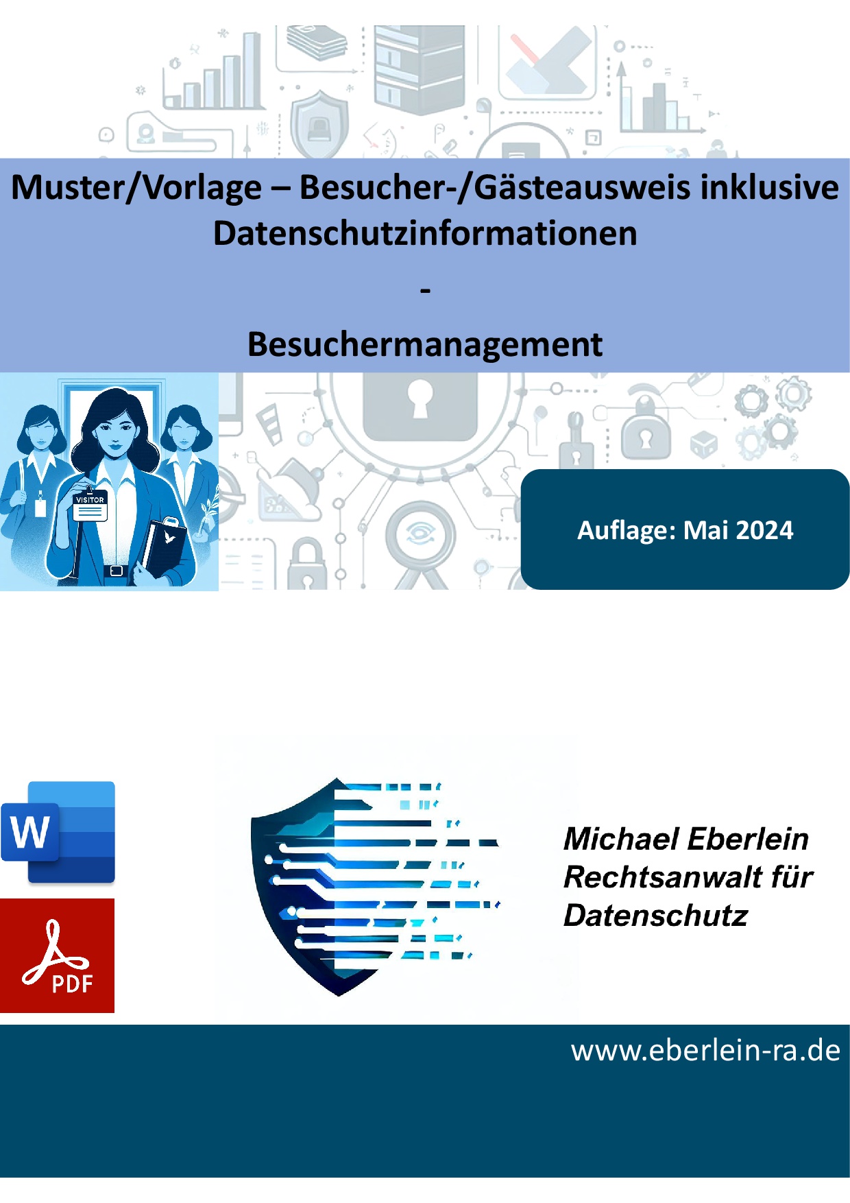 Muster/Vorlage – Besucher-/Gästeausweis inklusive ...